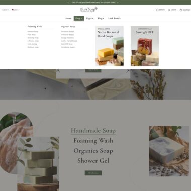 BlissSoap - Shopify Crafted Theme For Handmade Soap, Candle