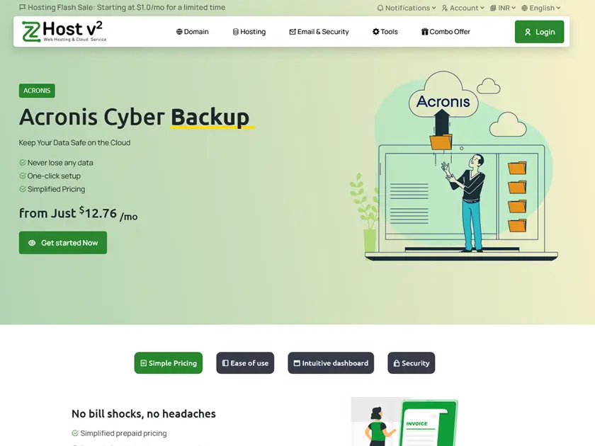 Zhost V2 Best Web Hosting HTML & WHMCS Template